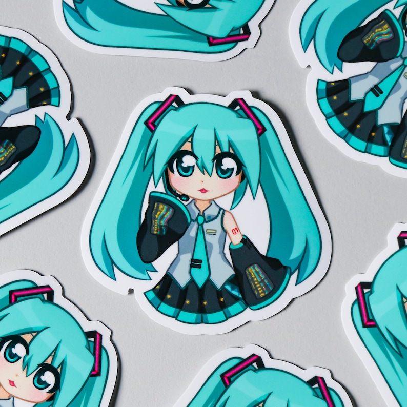 Hatsune Miku Vinyl Stickers - Etsy