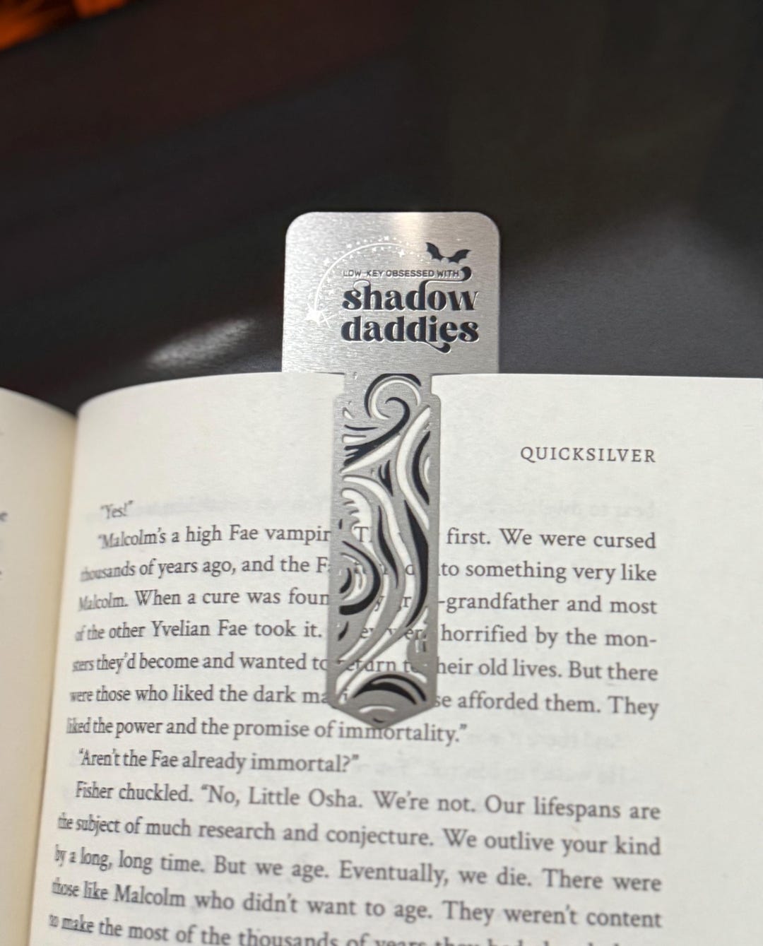 Obsessed With Shadow Daddies Metal Bookmark - Etsy