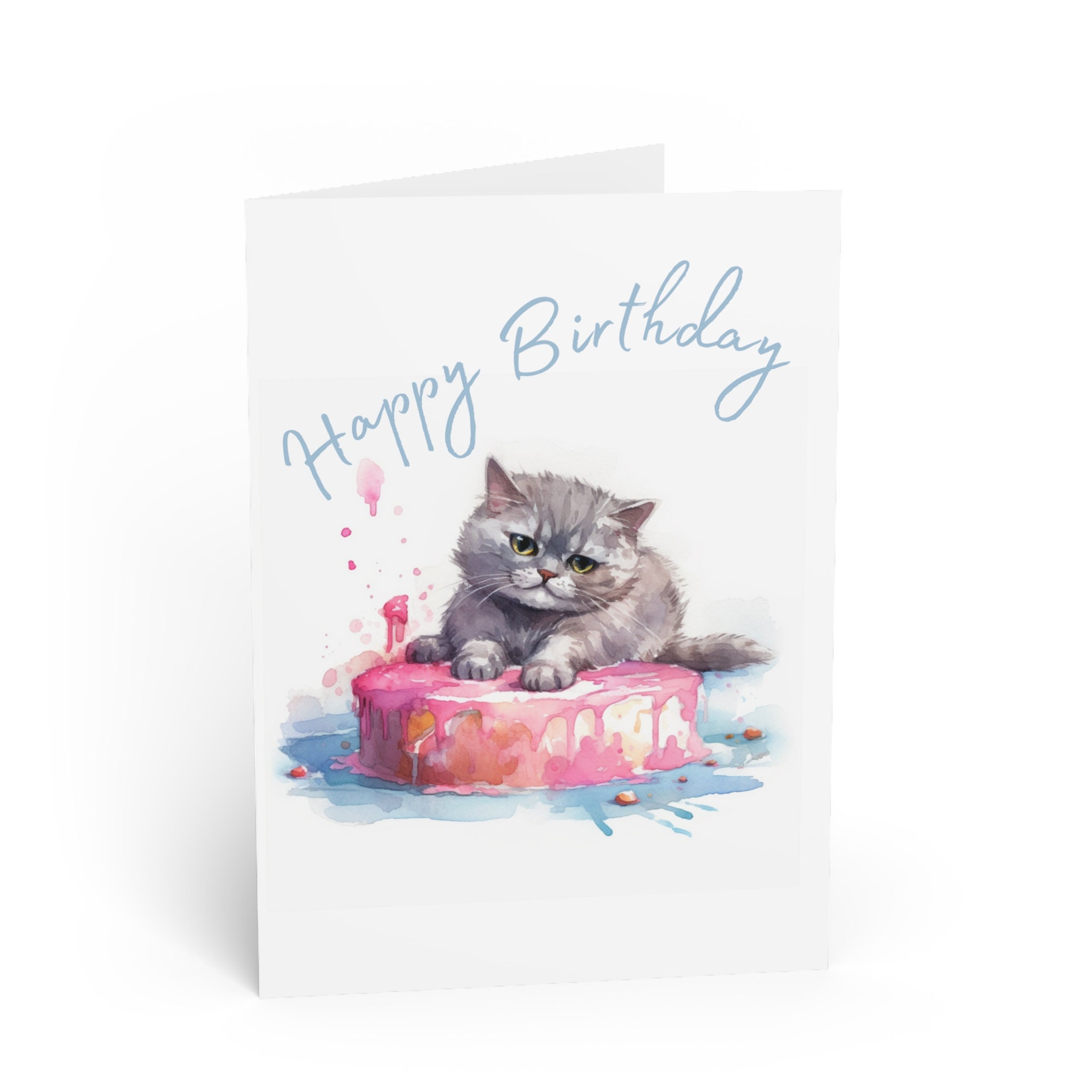 Purr-fectly Whisker-tickling Birthday Wishes Card - Etsy