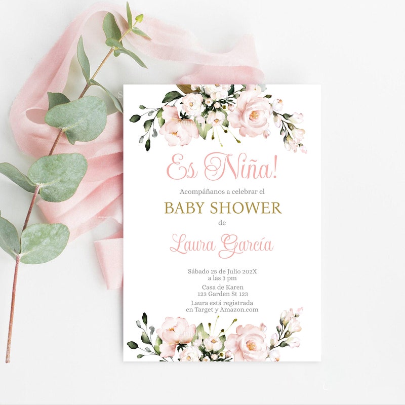 Baby in Bloom Invitation - Etsy