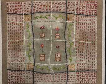 Original Hand Stitched Textile Art - Etsy