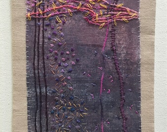 Original Hand Stitched Textile Art - Etsy