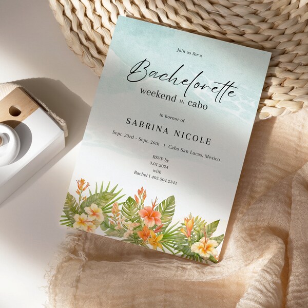 Cabo Bachelorette Invitation - Etsy