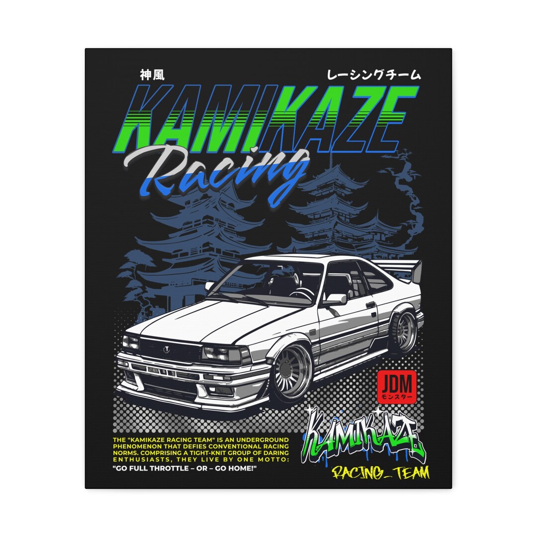 JDM Car Canvas: Japanese Racing Culture Wall Art - Etsy