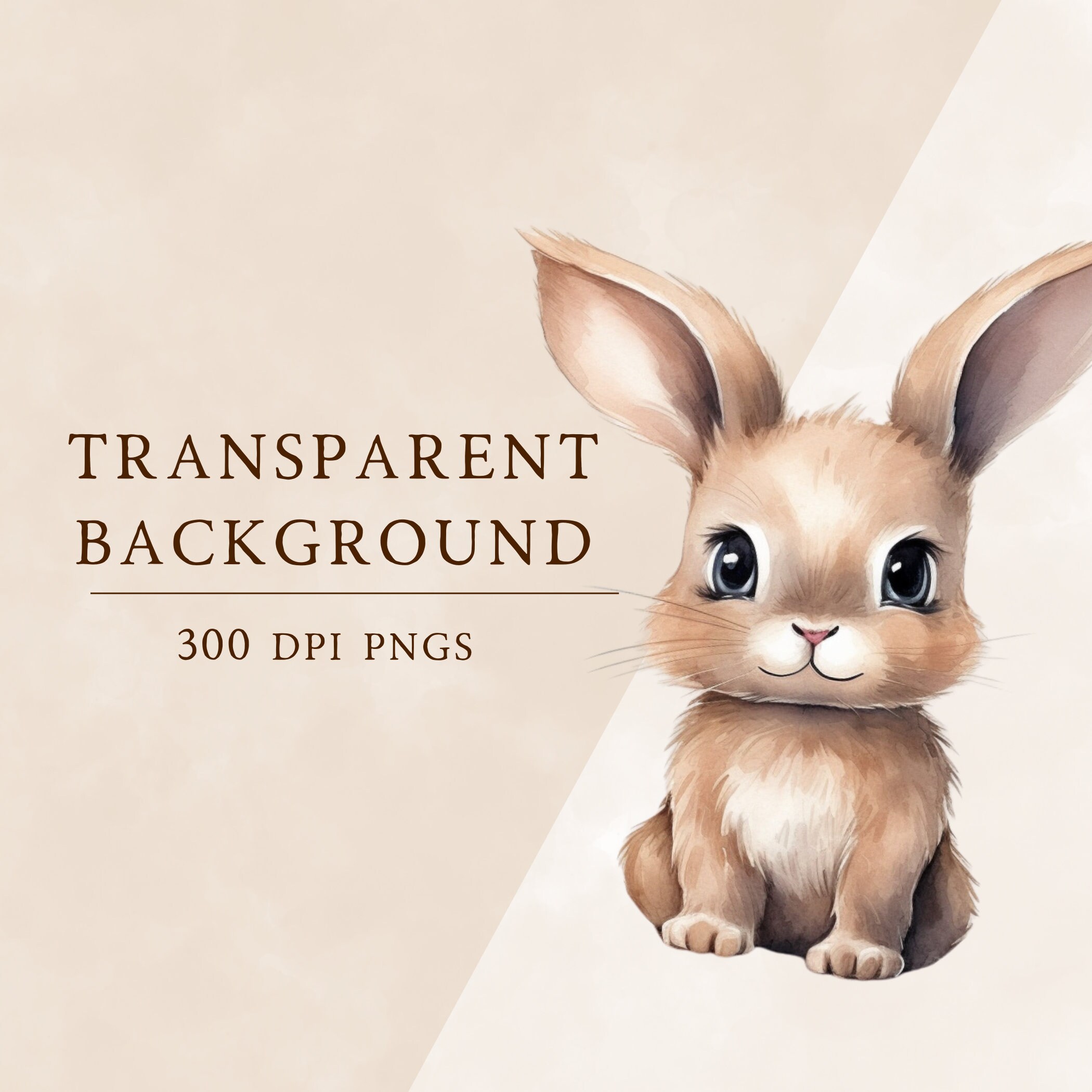 Watercolor Bunnies Clipart, Bunny, Spring Clipart, Easter Clip Art ...