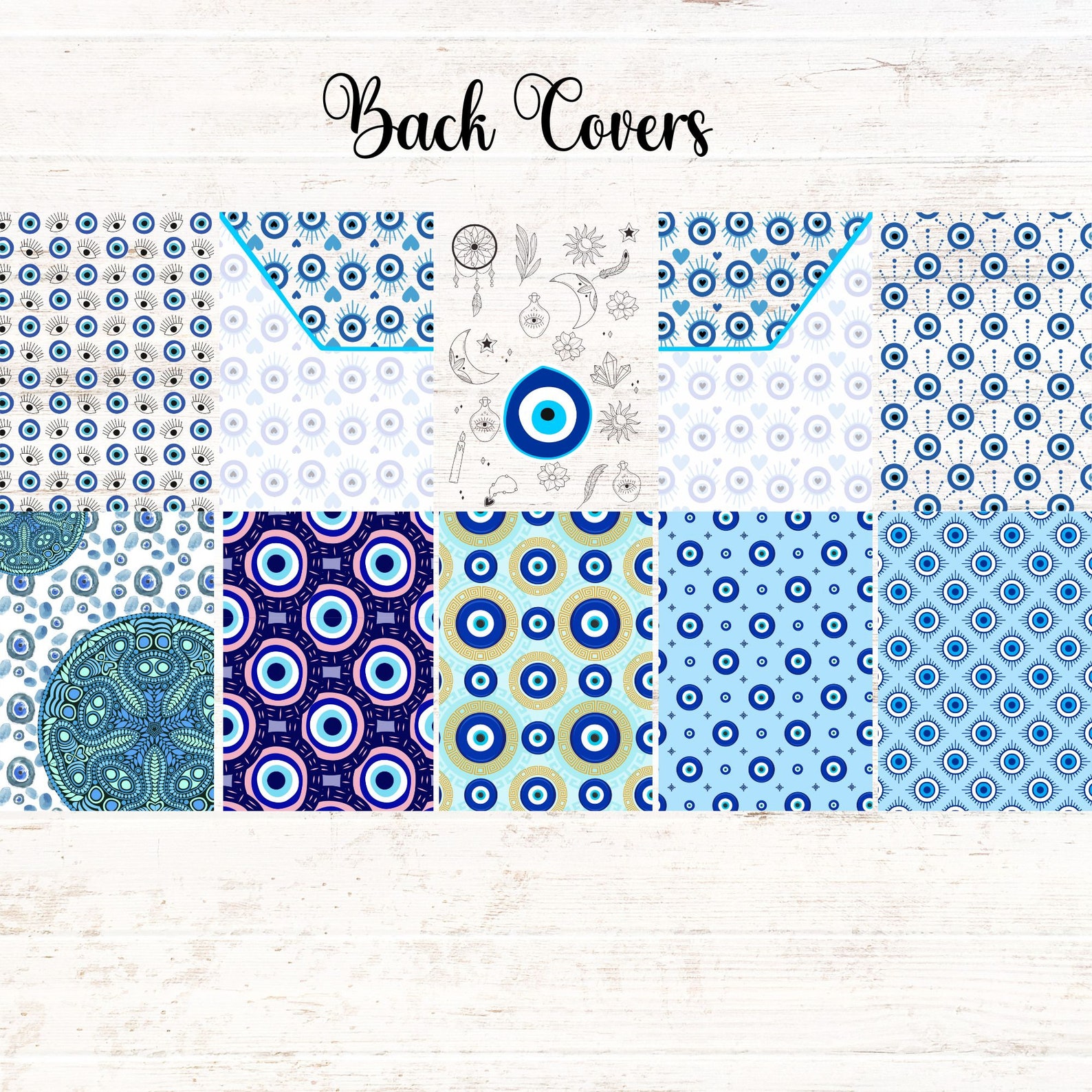 Evil Eye A5 Digital Notebook Cover Png Printable Goodnotes Digital ...