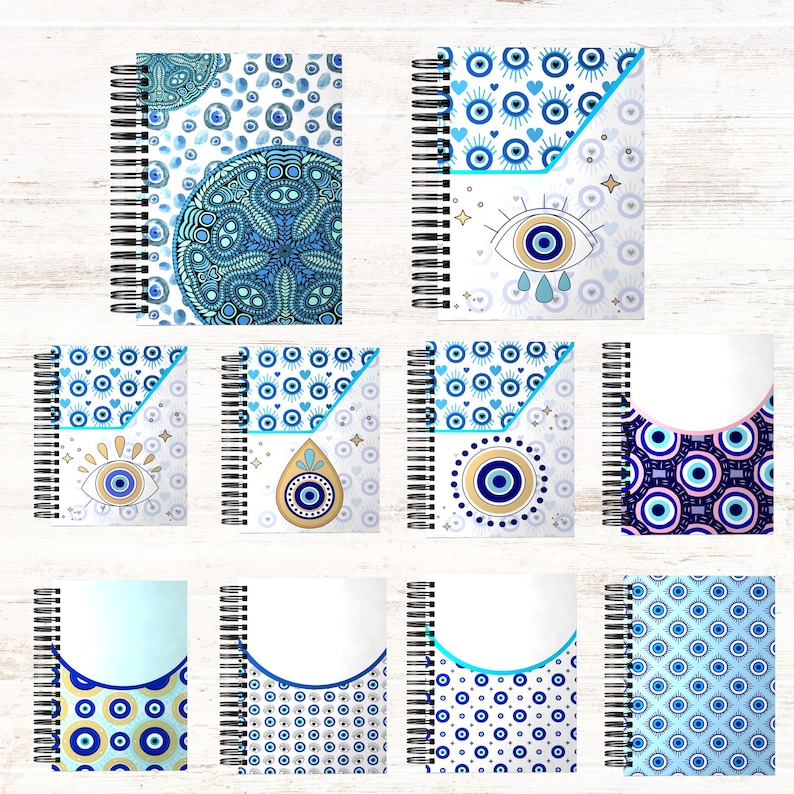 Evil Eye A5 Digital Notebook Cover Png Printable Goodnotes Digital ...