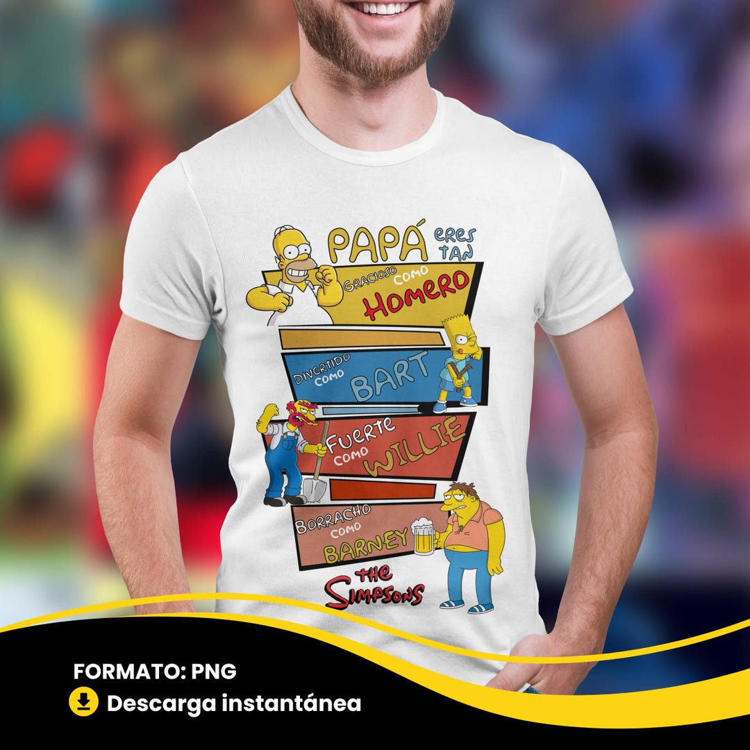 Camiseta Sublimacion Cartoon Character Spanish Mejor Papa Del Mundo ...
