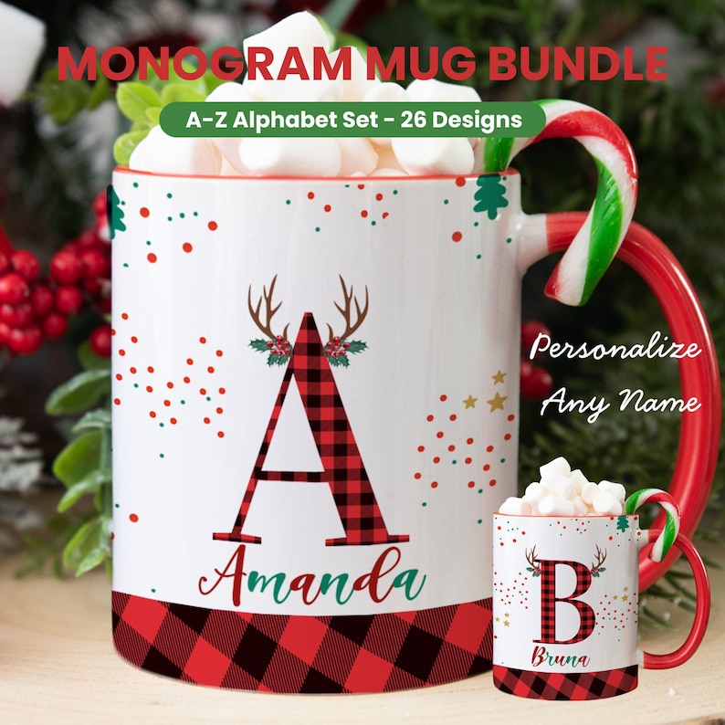 Christmas Mug Wrap for Sulimation Christmas Mug Template Christmas ...