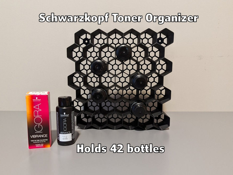 Schwarzkopf Igora Vibrance Toner Hexagon Holder: Salon Organizer, Wall ...