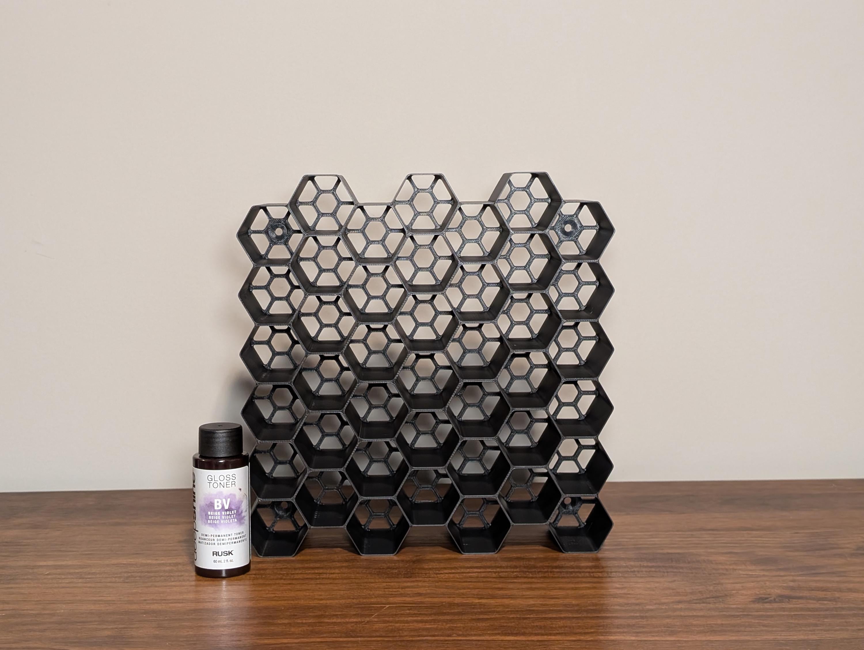 RUSK Gloss Toner Holder | Stackable & Wall-mount Salon Organizer for ...