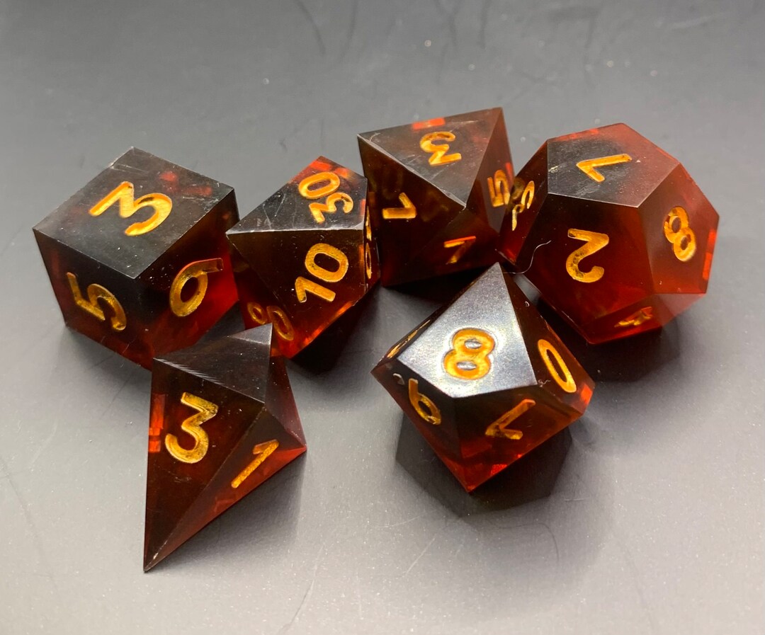 Vampire Blood Red and Black Dnd Dice - Etsy
