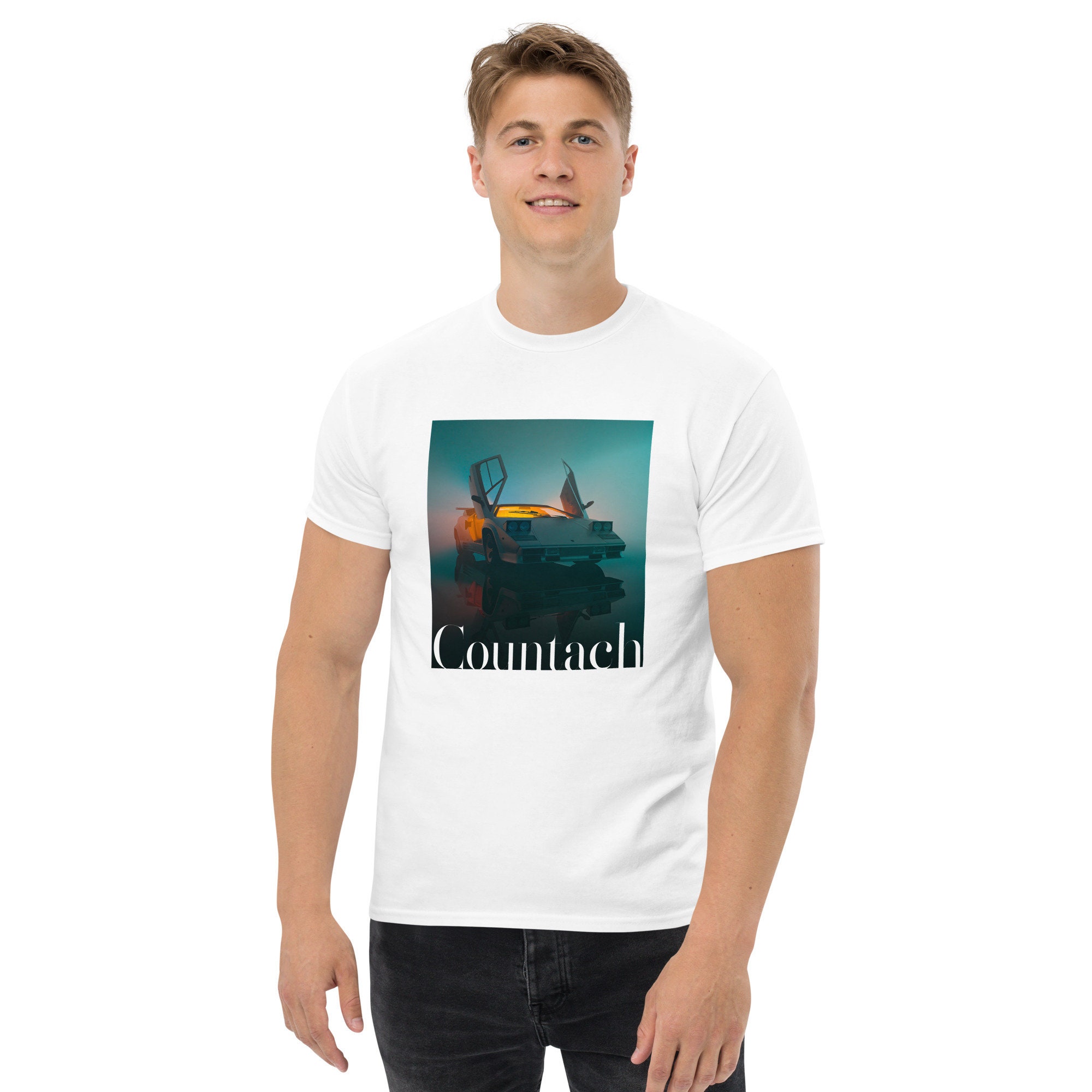 Lamborghini Countach Shirt | Vintage Car Graphic Tee - Etsy