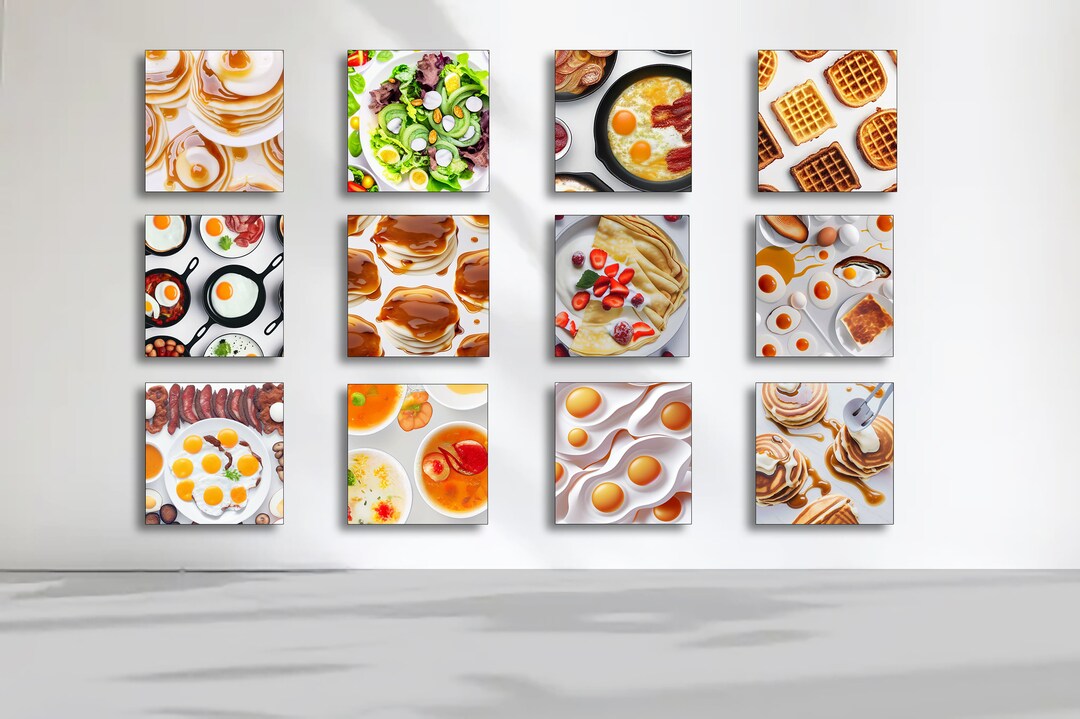 Wall Posters 2’x2’ Breakfast Pictures - Etsy