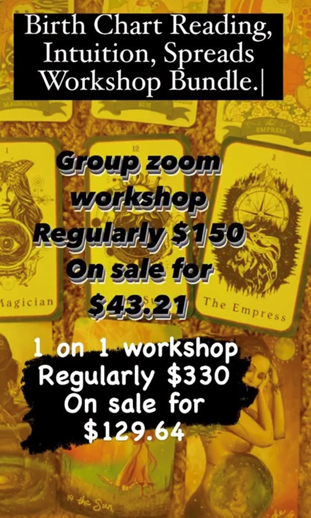 Group Workshop Birthchart Tarot Reading Spreads and Intuition - Etsy