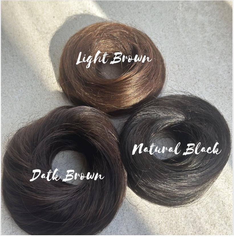 Real Handmade Human Hair Bun | Real Human Hair Wig | Messy Bun | Hair ...