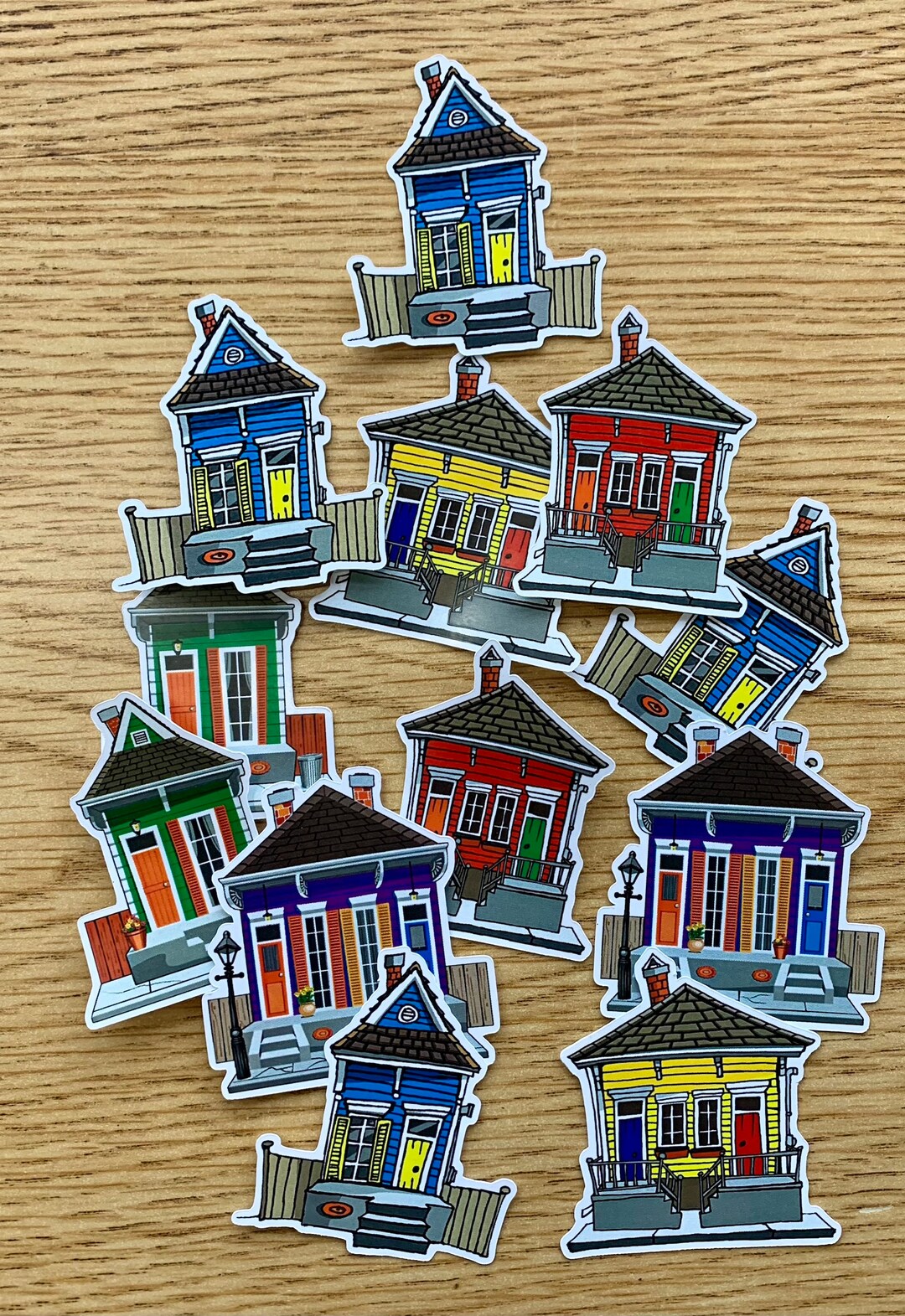 NOLA Houses Stickers - Etsy