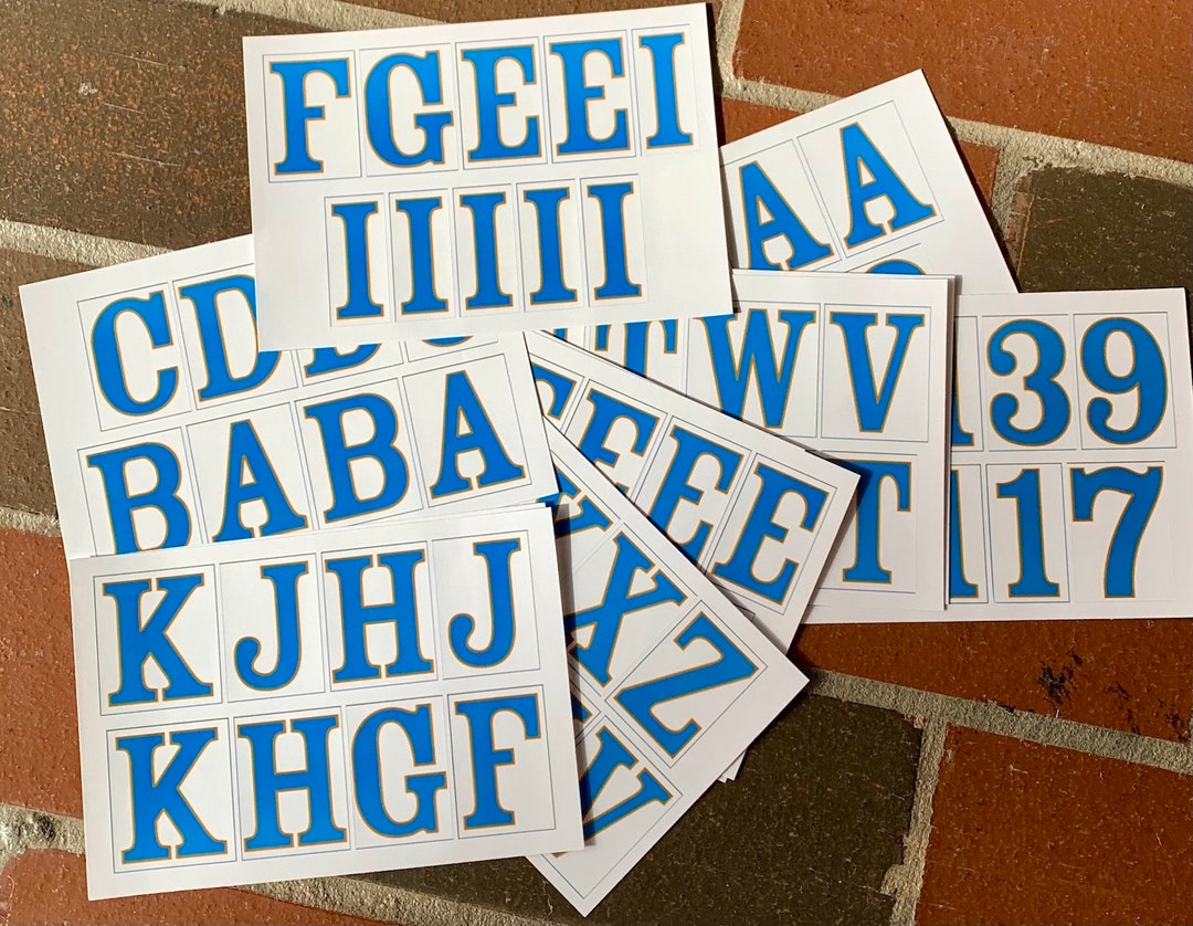 4 New Orleans Street Tile Adhesive Letters - Etsy