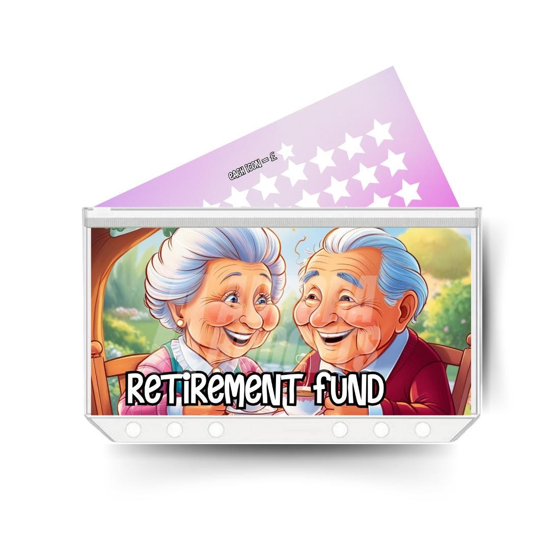 RETIREMENT Savings, Laminated Display Inserts, Savings Tracker and ...