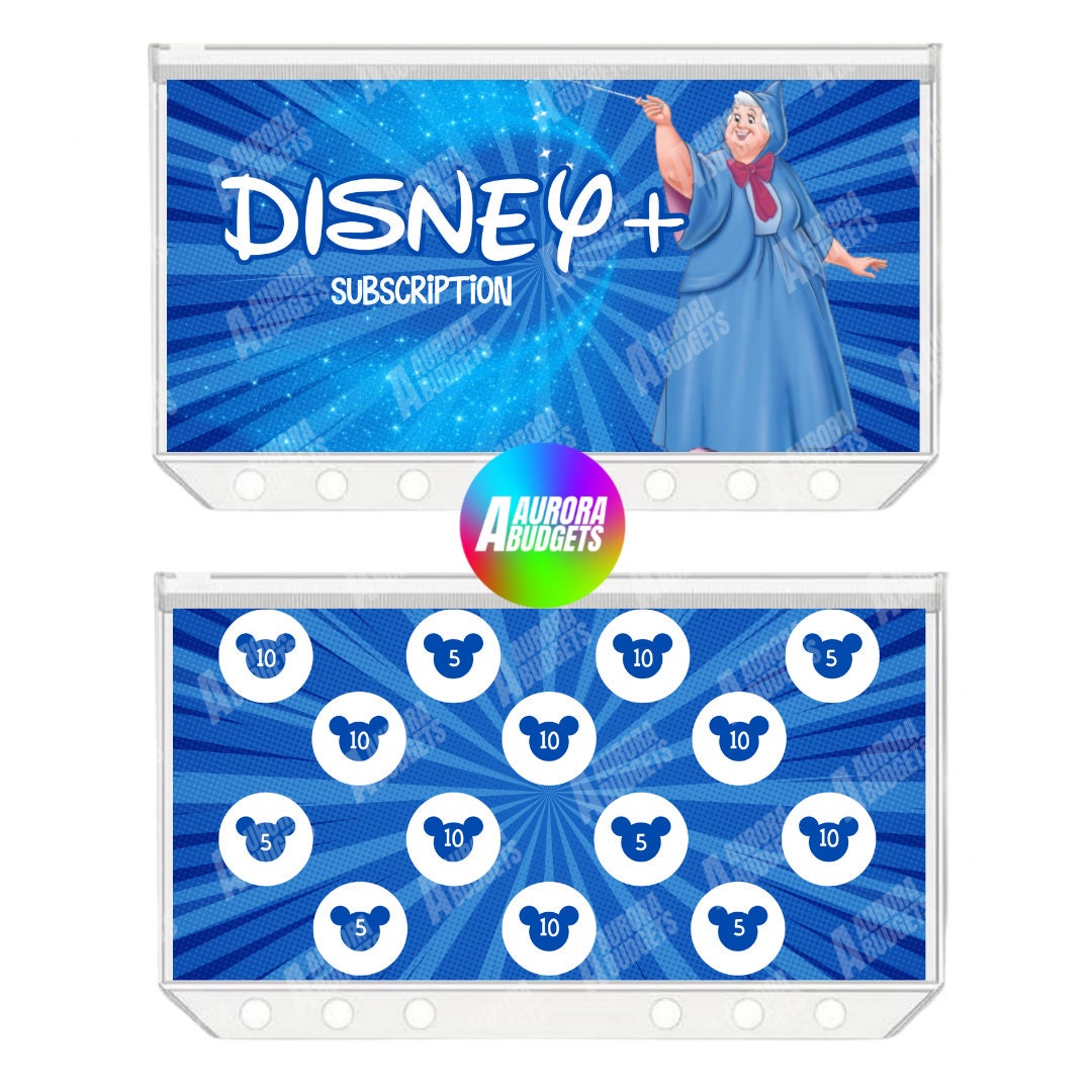 DISNEY PLUS Tracker and Dashboard With Zipped Wallet. - Etsy
