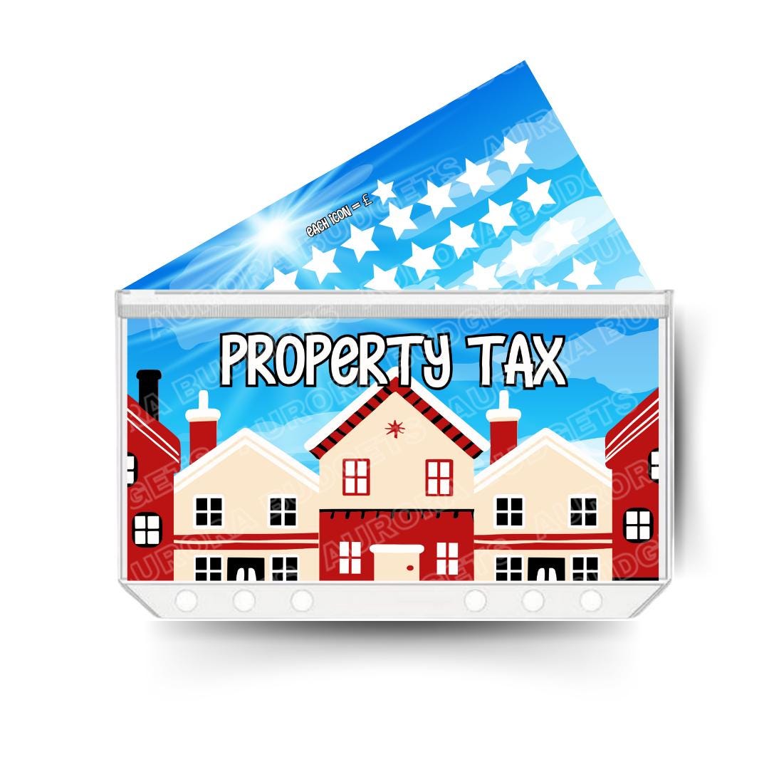 PROPERTY TAX Laminated Display Inserts, Savings Tracker and Zipped Cash ...