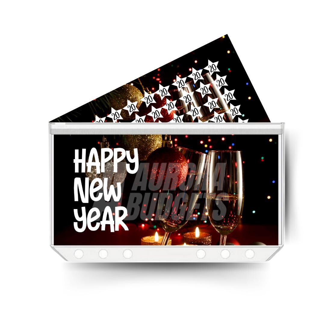 NEW YEARS EVE Laminated Display Insert and Savings Tracker for A6 ...