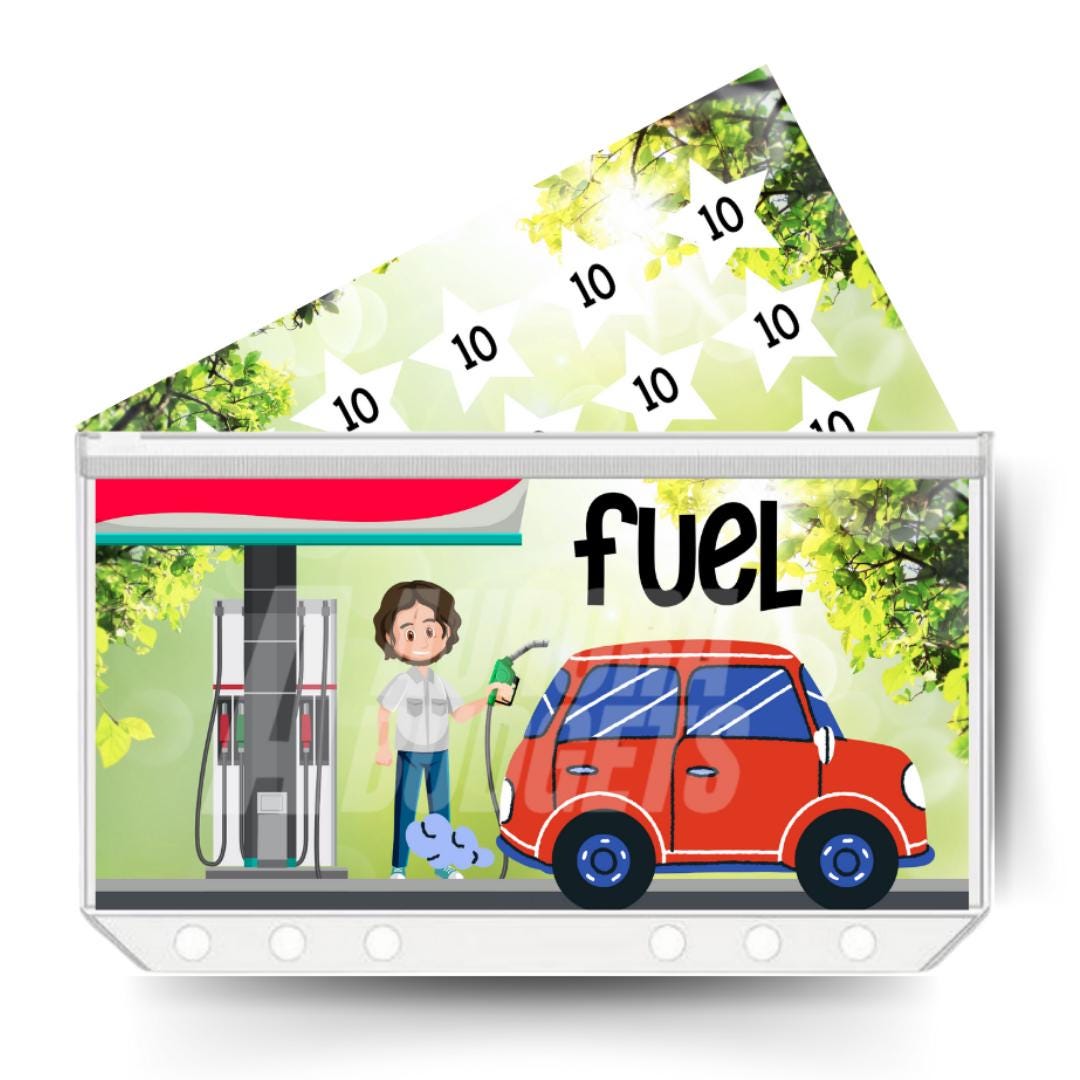 CAR FUEL Laminated Display Inserts, Savings Tracker and Zipped Cash ...
