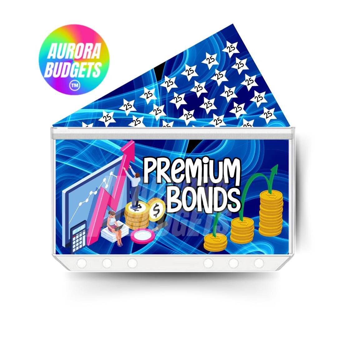 PREMIUM BONDS Laminated Display Insert and Savings Tracker for A6 ...