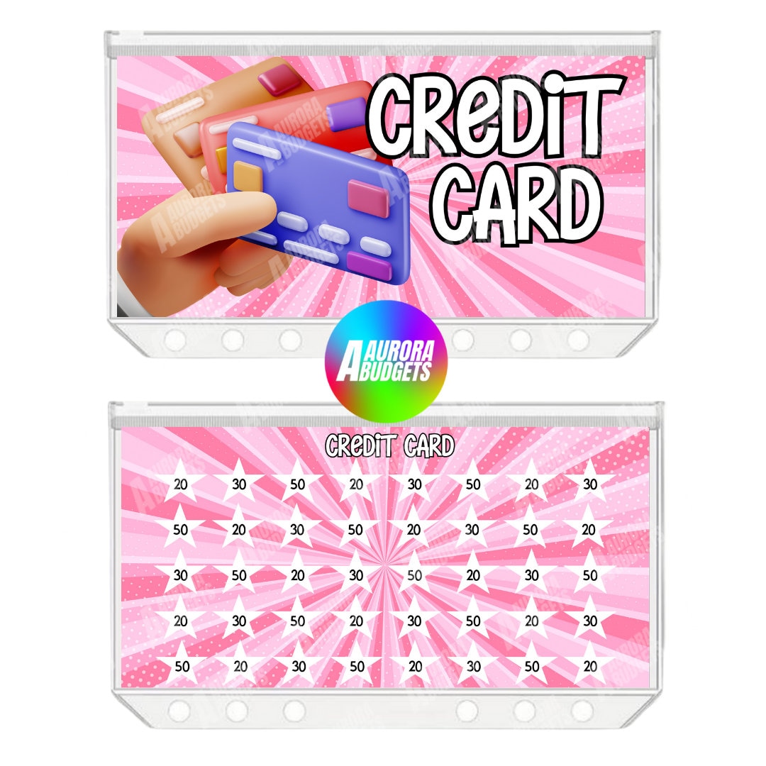 CREDIT CARD Tracker and Dashboard With Zipped Wallet. - Etsy