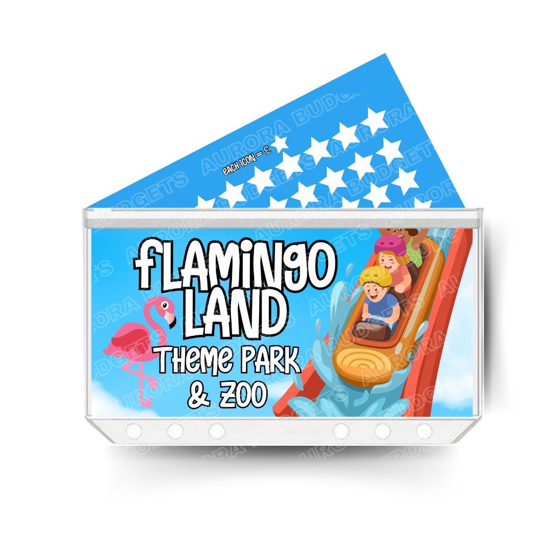 FLAMINGO LAND Laminated Display Insert and Savings Tracker for A6 ...