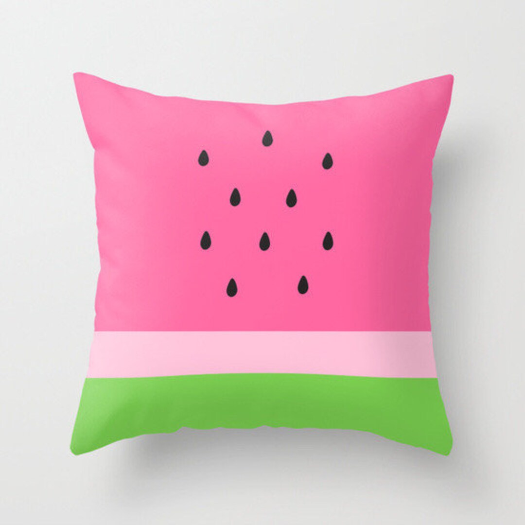 Watermelon Pillow, Summer Fun, Whimsical Decor, Home Decor, Decorative ...