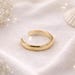 14k, 18k Solid Gold Wave Design Women's Toe Ring, Toe Ring Solid Gold ...