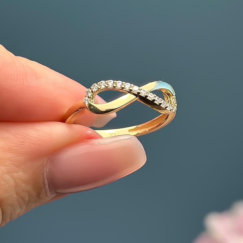 Gold Infinity Ring - Etsy