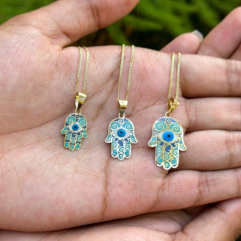 Statement Hamsa Pendant - Etsy