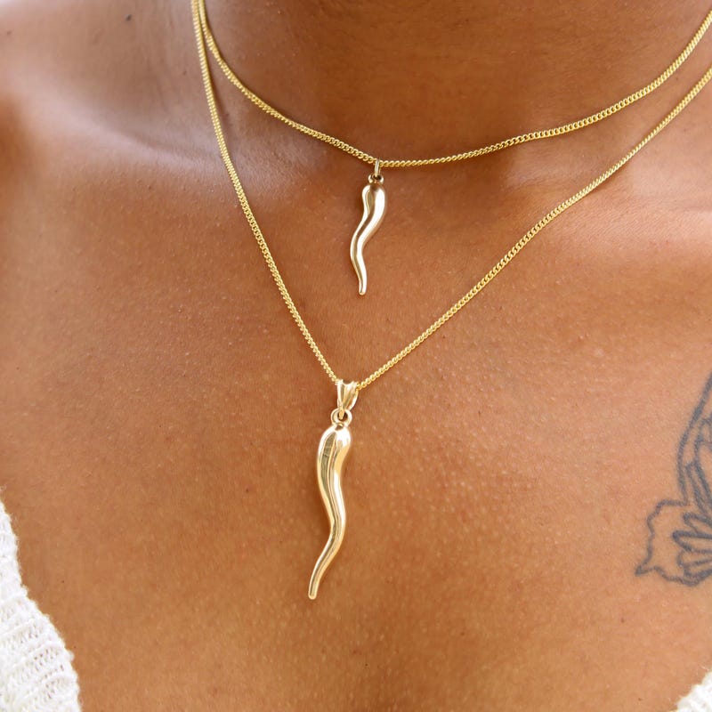 585 Gold Necklace - Etsy Norway