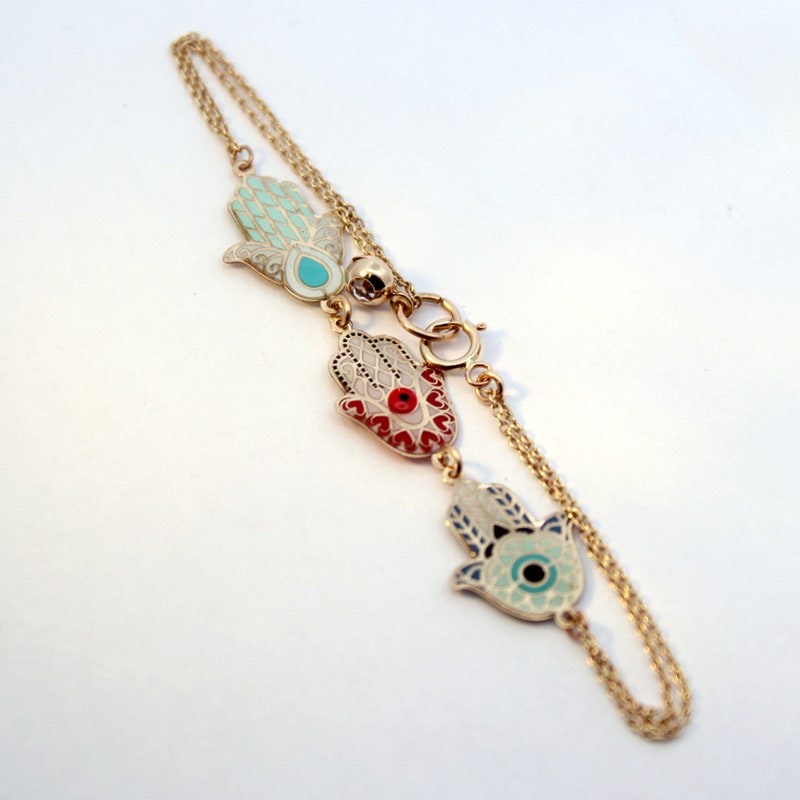 Gold Hamsa Bracelet - Etsy