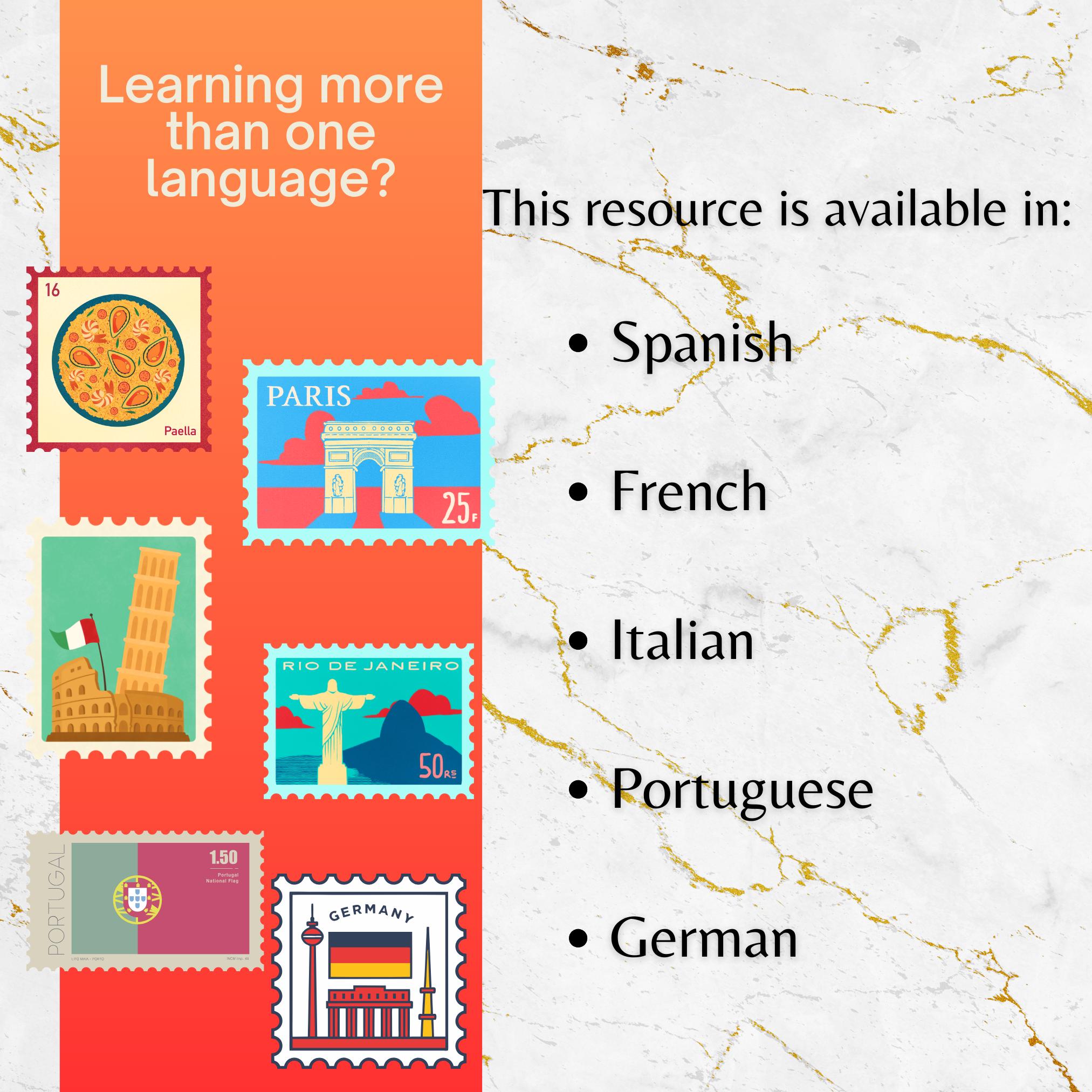 Blank Spanish Verb Conjugation Chart | Printable | Instant Download - Etsy