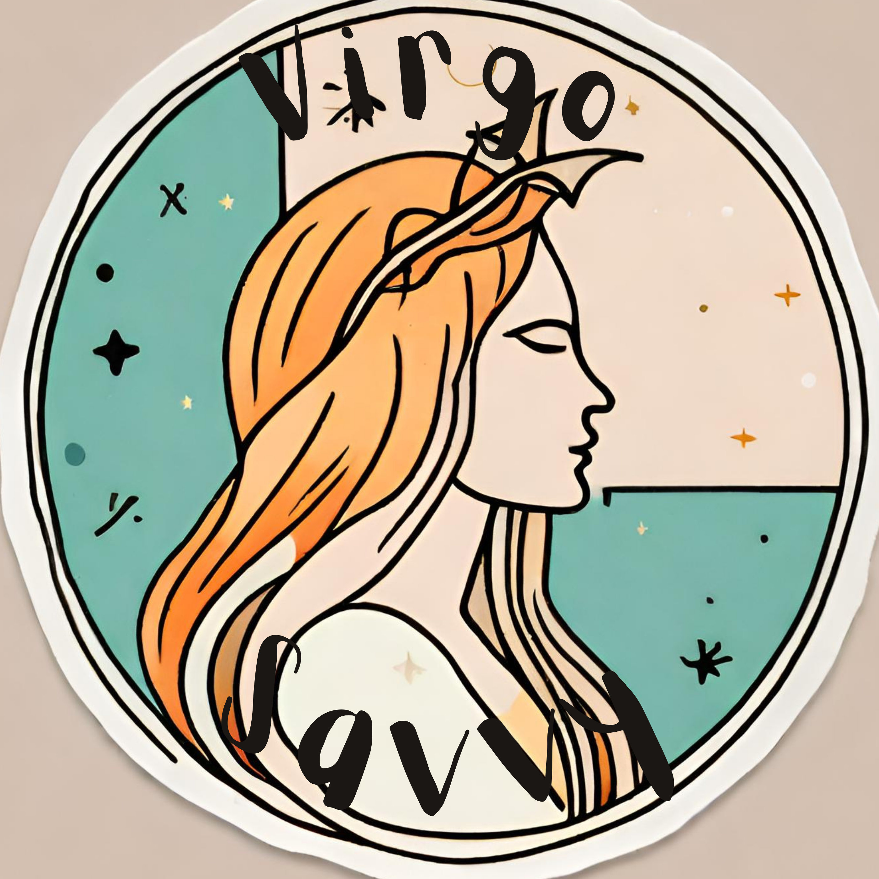 Zodiac Sign Stickers, AI Digital Download Star Sign Stickers, Horoscope ...