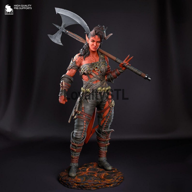 Karlach Baldurs Gate Figure STL File for 3D Printers - Etsy