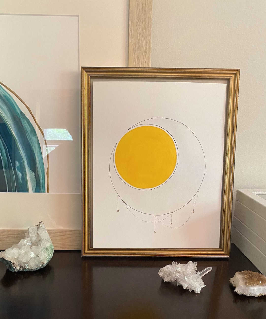 Drippy Sun and Moon - Etsy