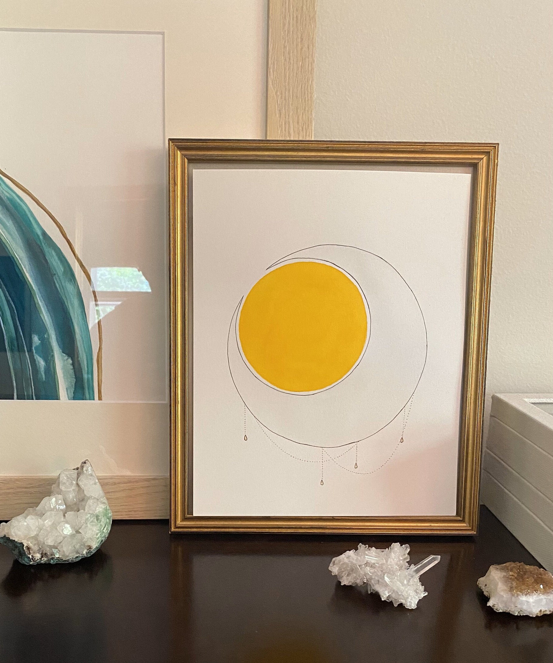 Drippy Sun and Moon - Etsy