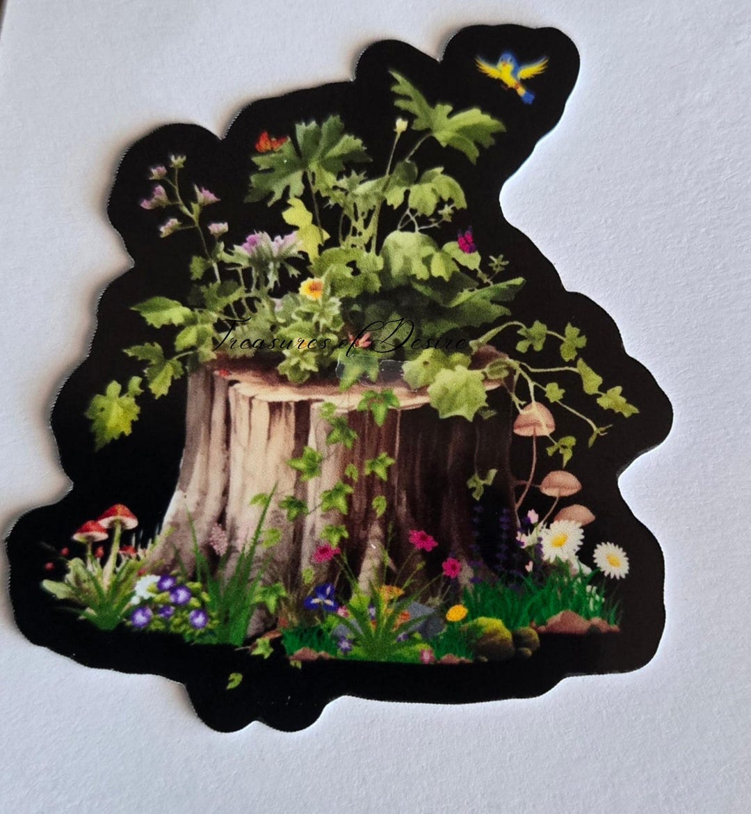 Enchanting Stump Sticker - Etsy