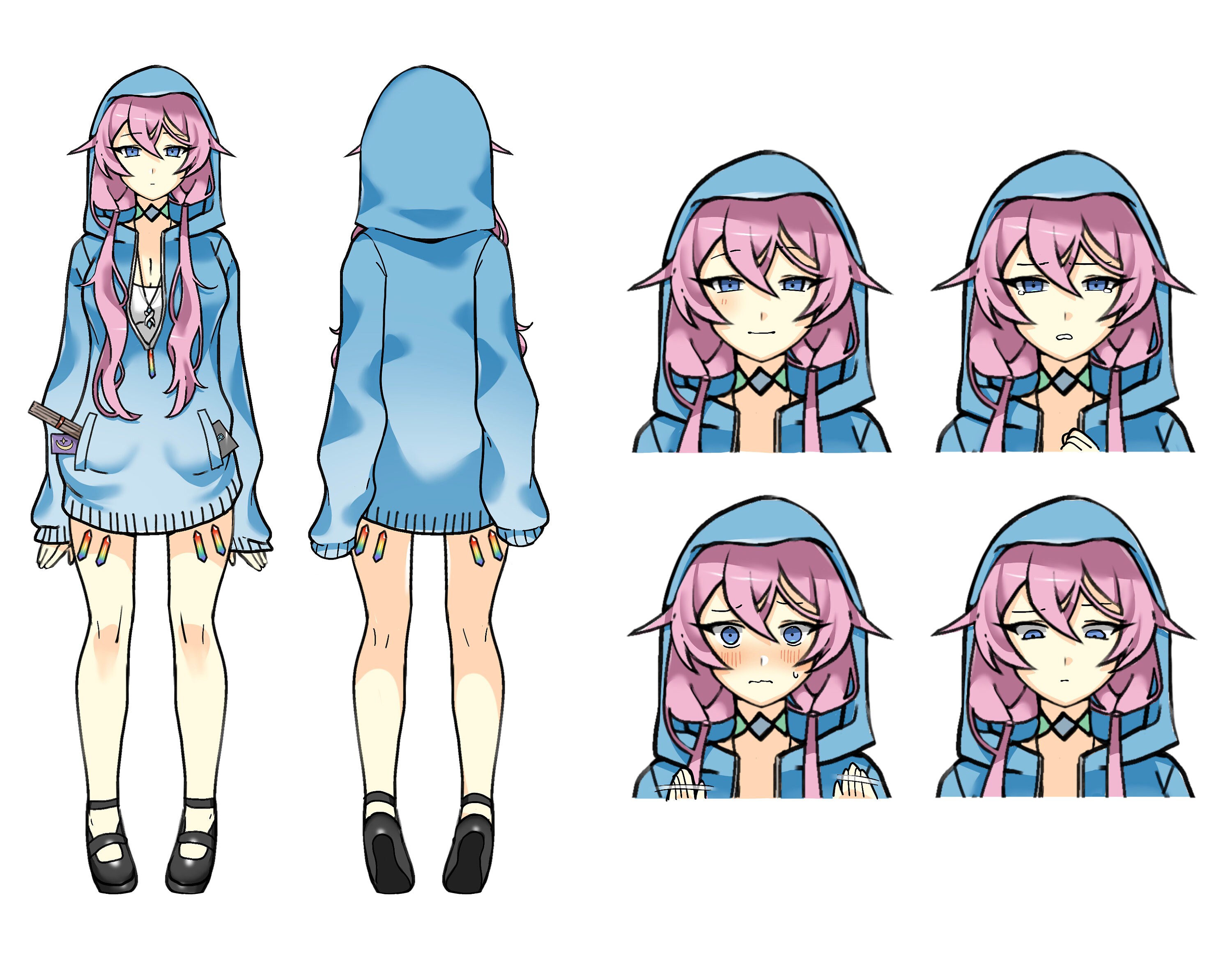 CUSTOM COMMISSION Oc/vtuber Character Sheet/character Design - Etsy