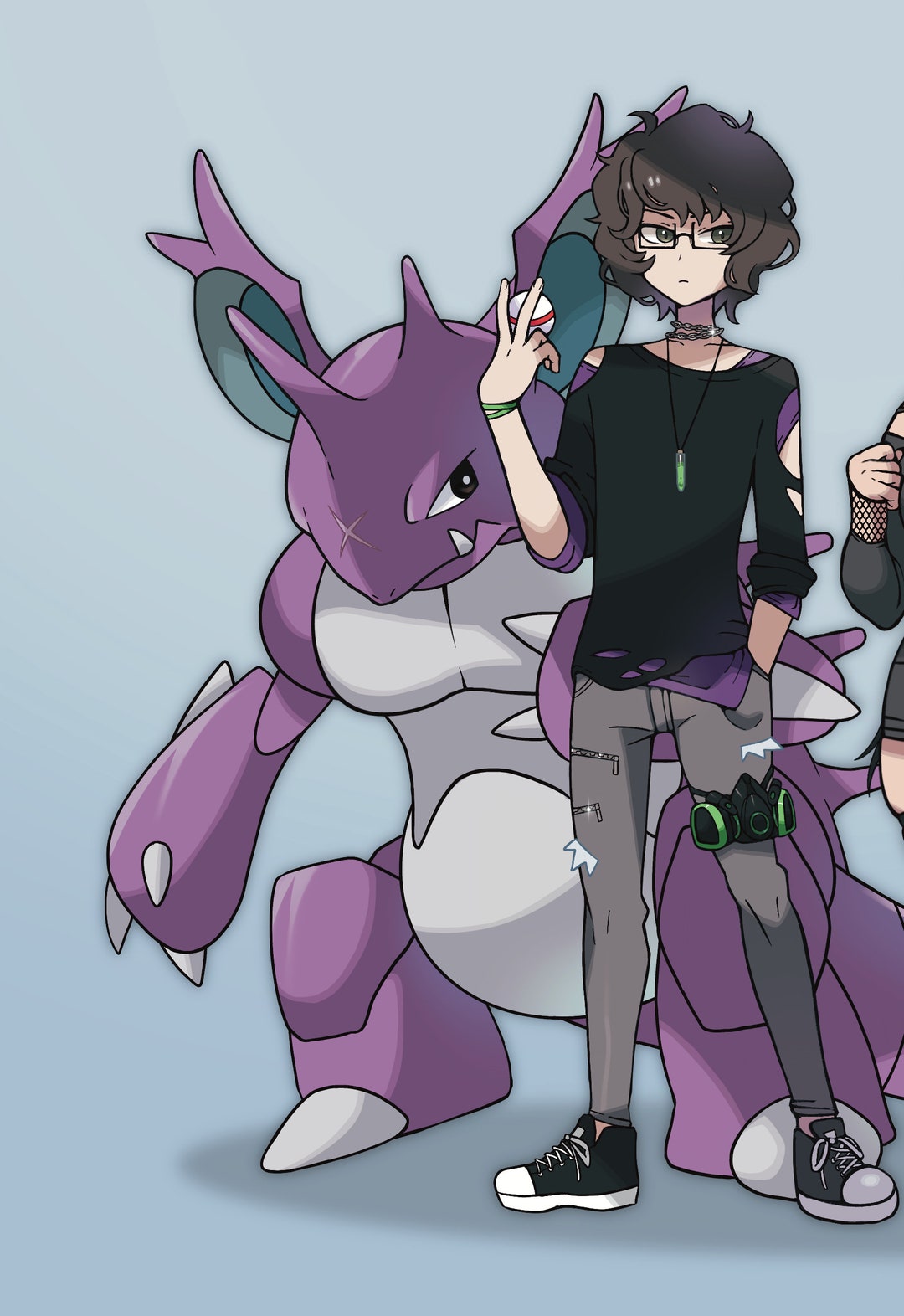 Pokémon Trainer Style Portrait + 1 Pokemon - Etsy