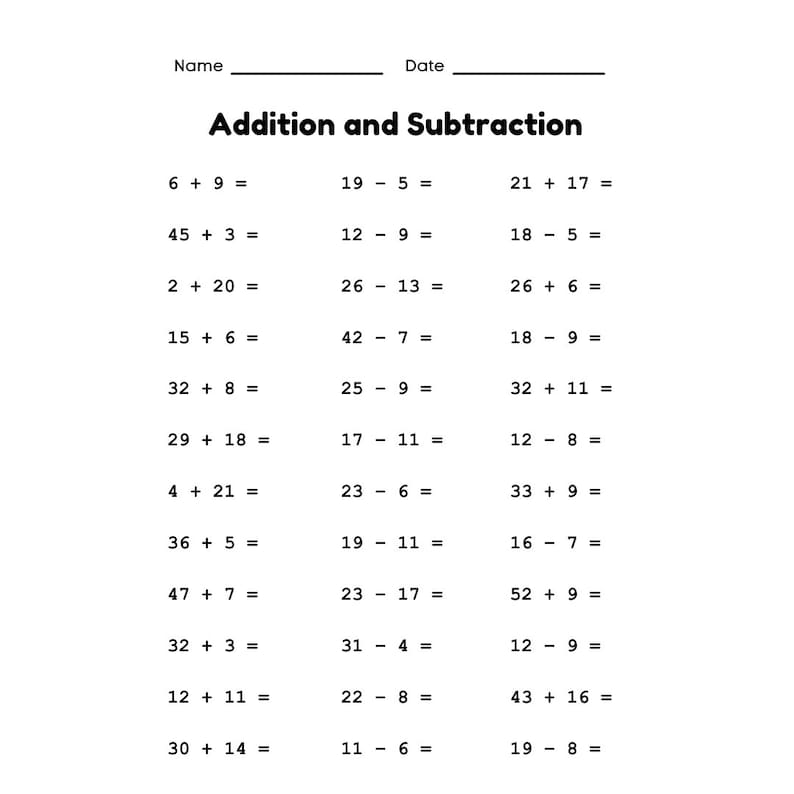 Math Practice Printable Worksheet | Addition Counting Tracing Numbers ...