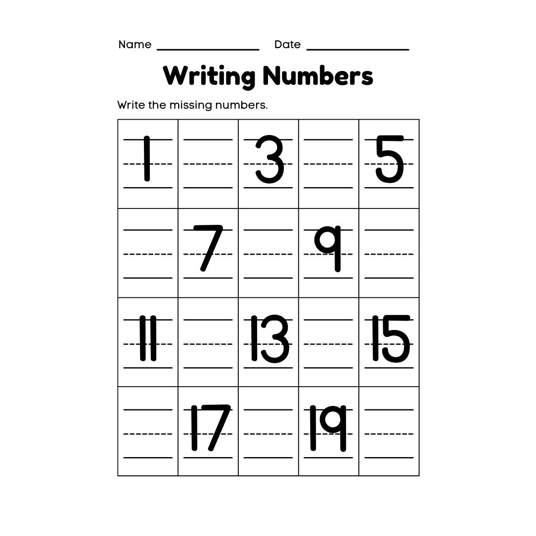 Math Practice Printable Worksheet | Addition Counting Tracing Numbers ...