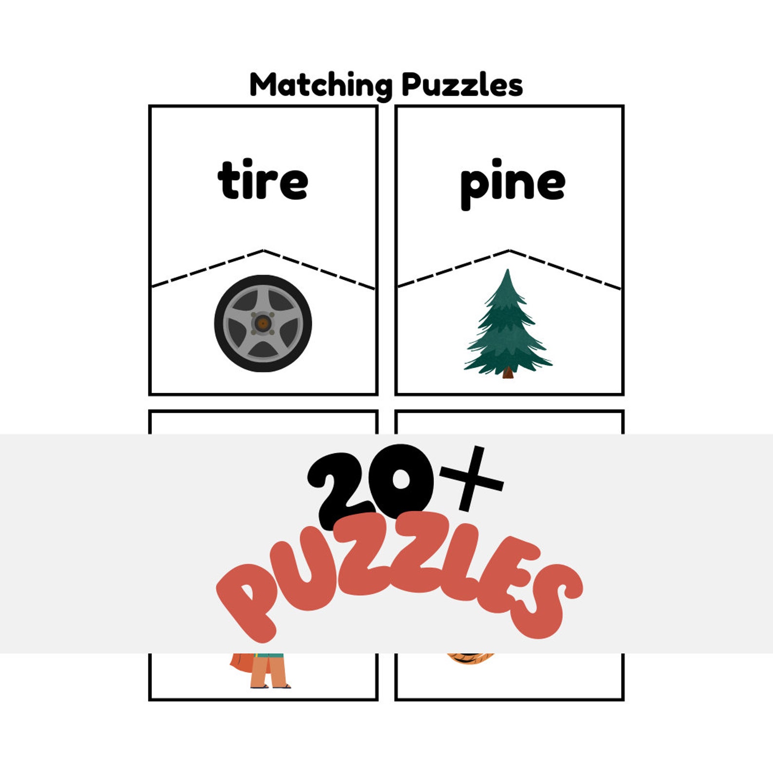 Puzzle Bundle for Kids With Animals Numbers Kindergarten Maze Puzzle 20 ...