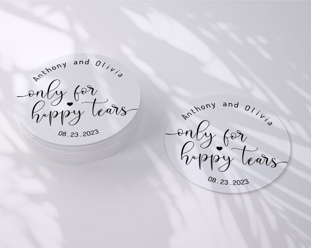 Sticker Only for Happy Tears, Sticker for Tissues, Personalized Sticker ...