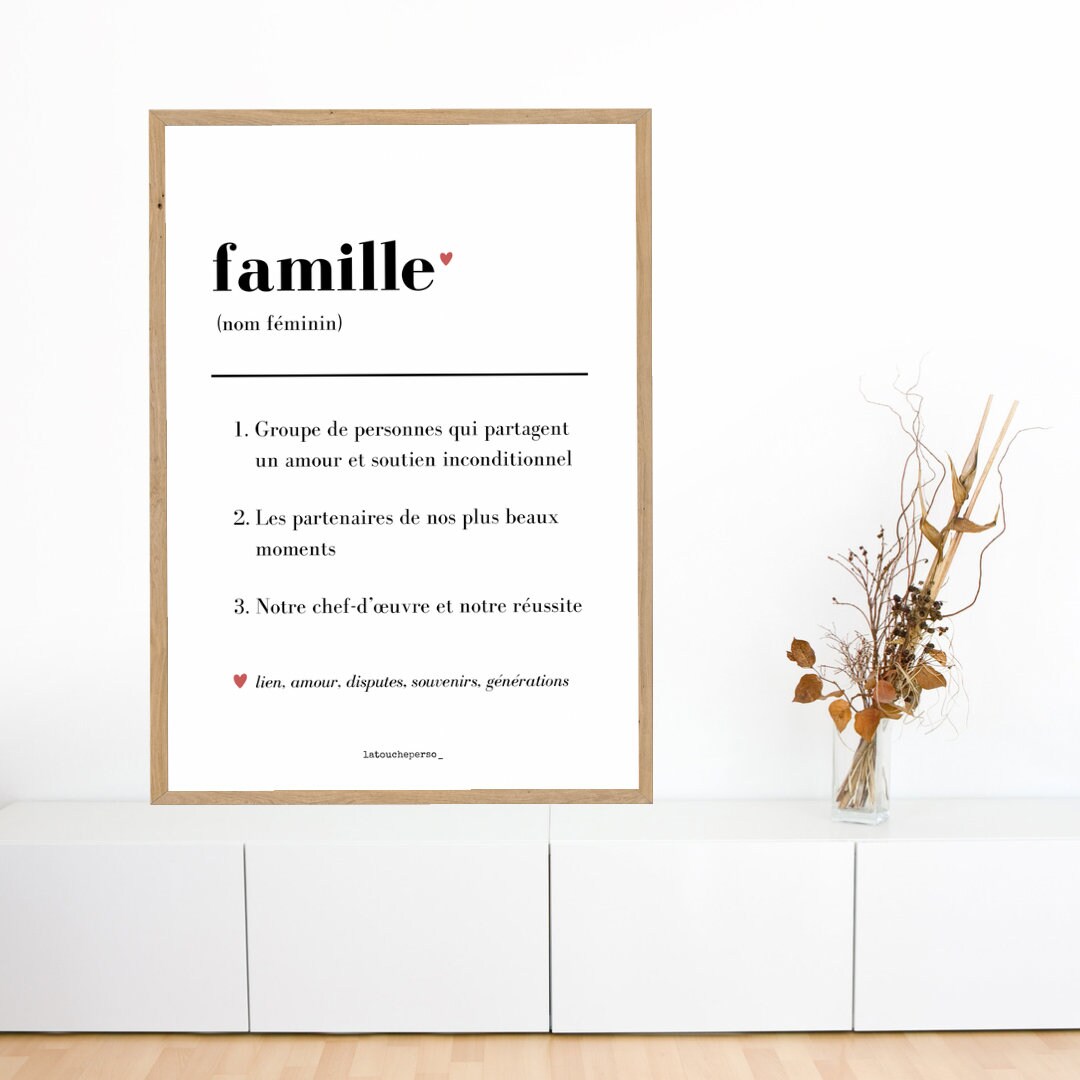Family Definition Poster - Etsy