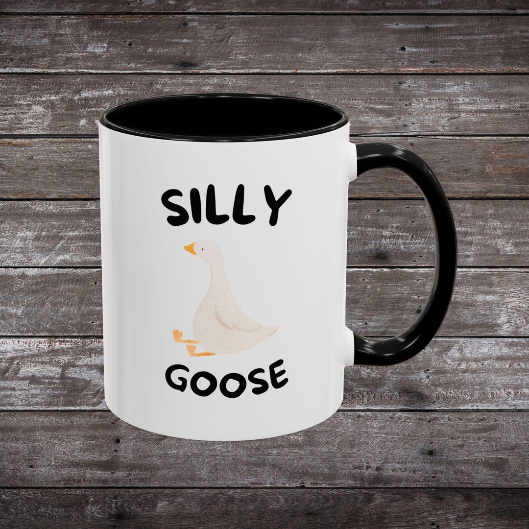 Funny Goose Meme Coffee Mug, Silly Quote Gift for Partner, 11oz, 15oz ...